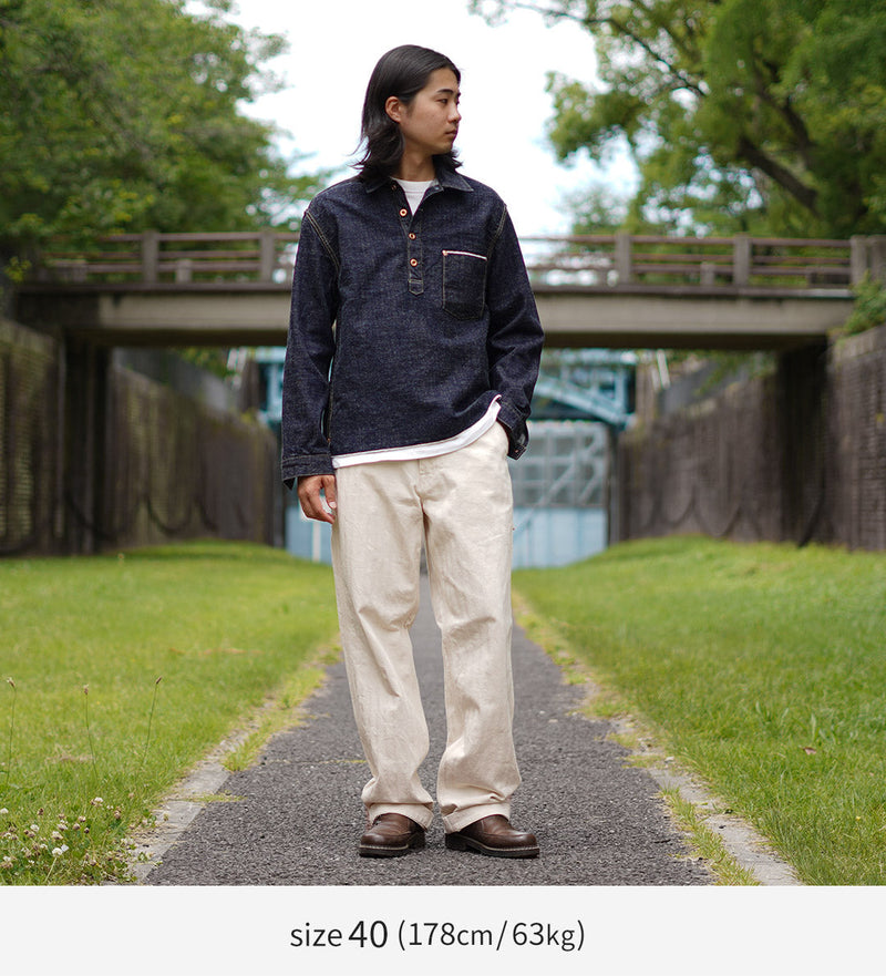 FOB FACTORY F2384 G3 Denim Pullover Jacket