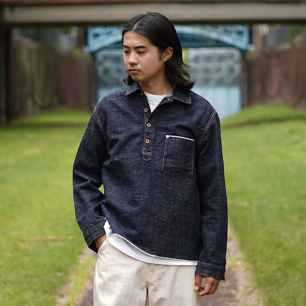 FOB FACTORY F2384 G3 Denim Pullover Jacket