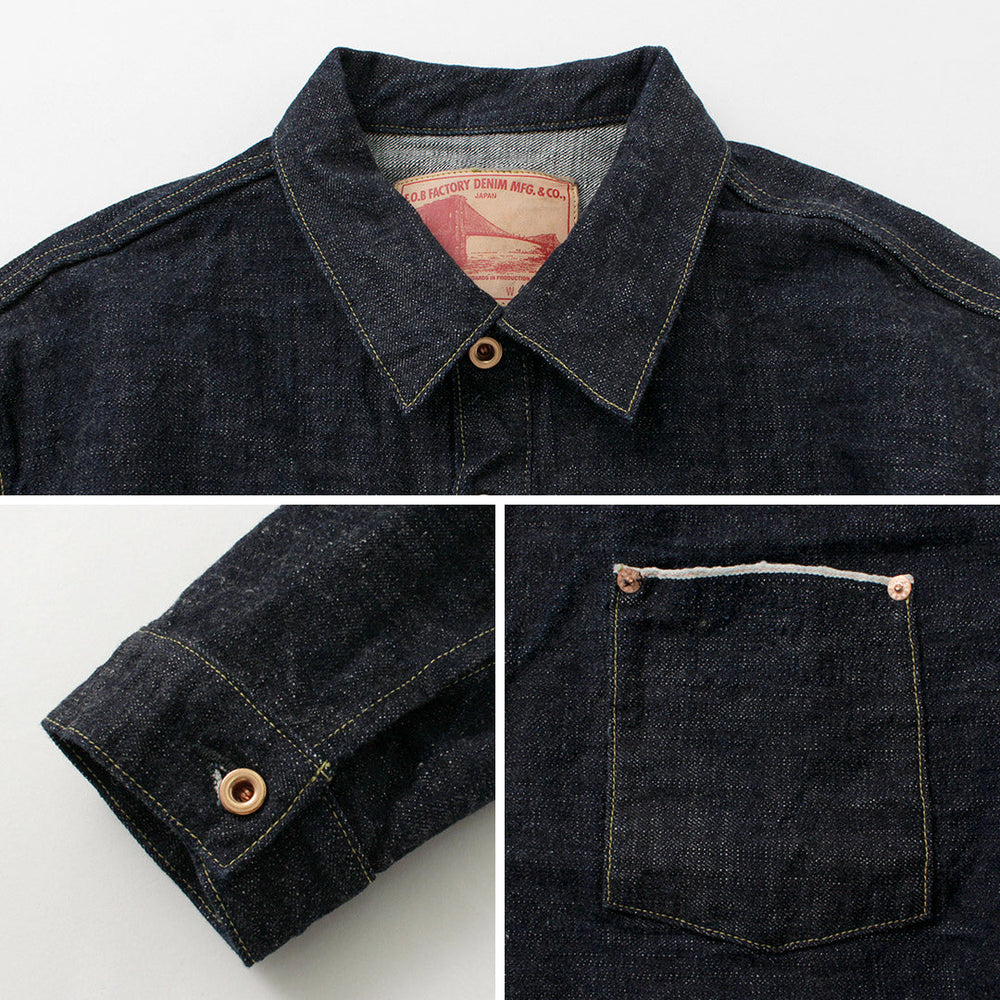 FOB FACTORY F2384 G3 Denim Pullover Jacket