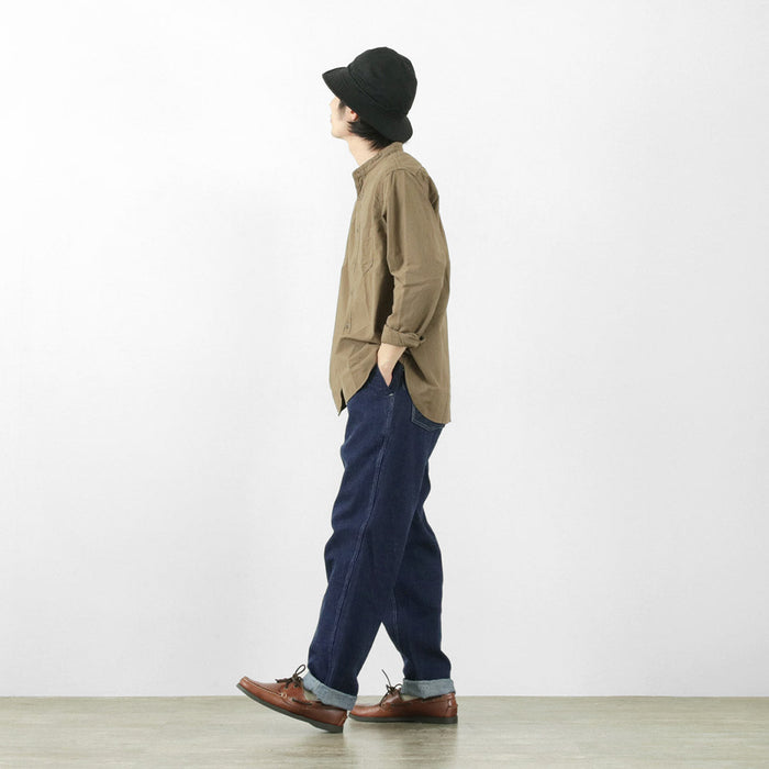 FOB FACTORY F0511 WW2 denim deck trousers, one wash