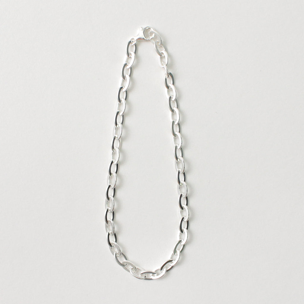 phaduA Flat cable chain anklet silver 925