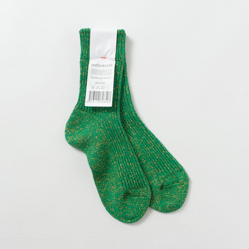 DECKA QUALITY SOCKS / Heavyweight glitter ribbed socks
