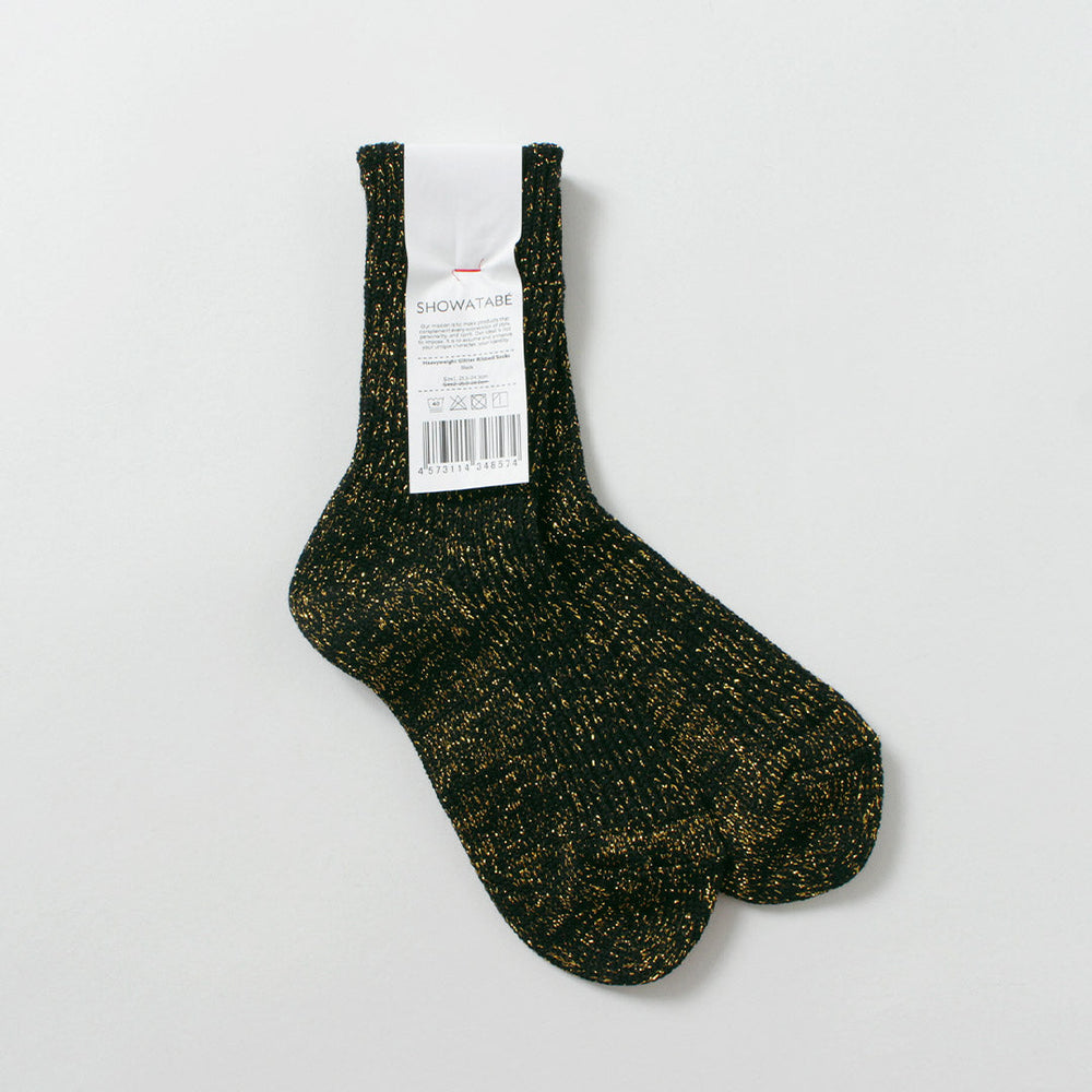DECKA QUALITY SOCKS / Heavyweight glitter ribbed socks