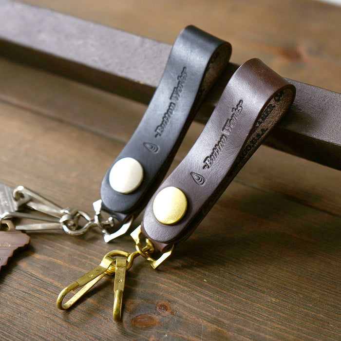 BUTTON WORKS / Chromexcel Leather Key Ring - North & Judd Anchor Hook