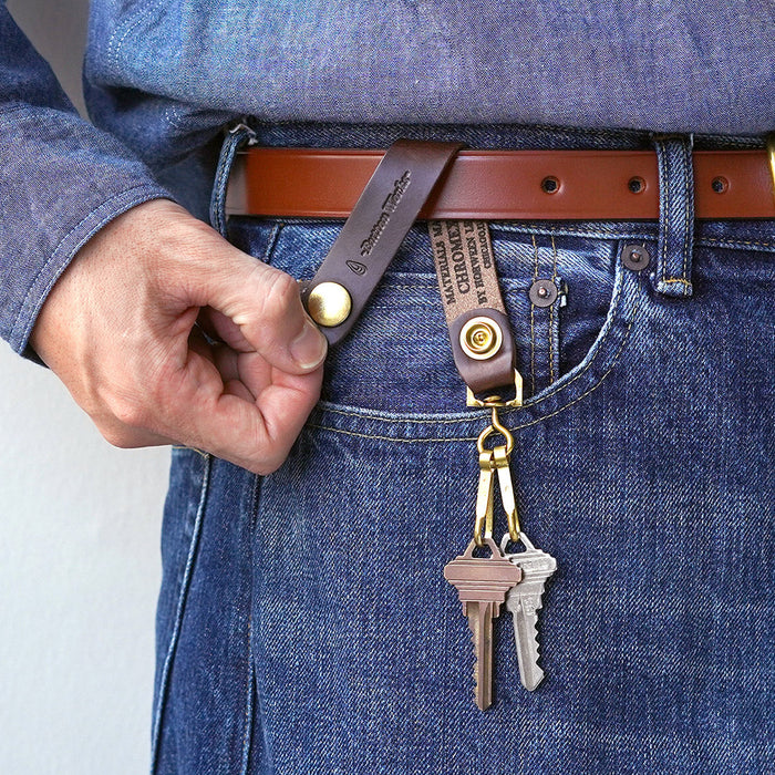 BUTTON WORKS / Chromexcel Leather Key Ring - North & Judd Anchor Hook