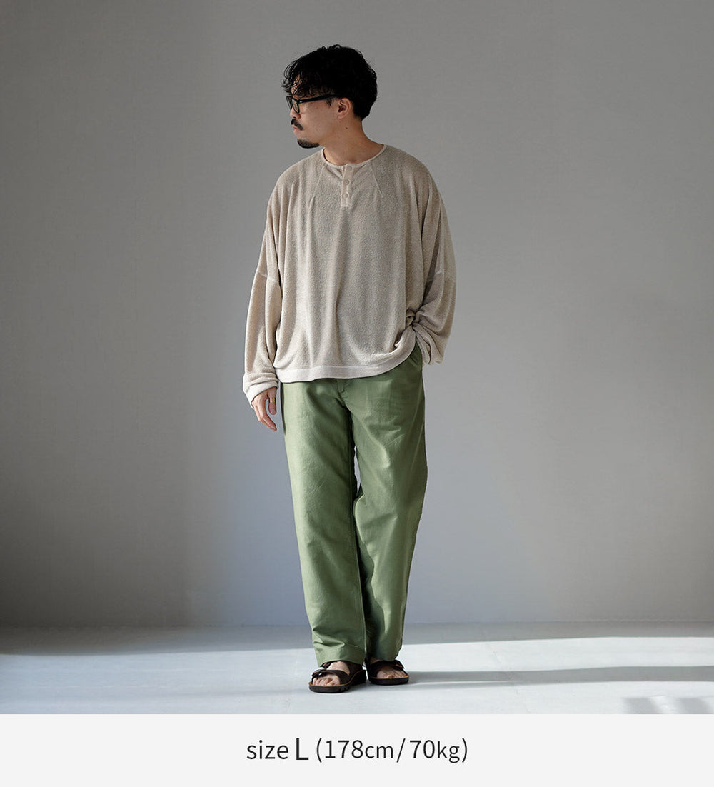 KEMA DESIGNS / Pull à col Henry en lin