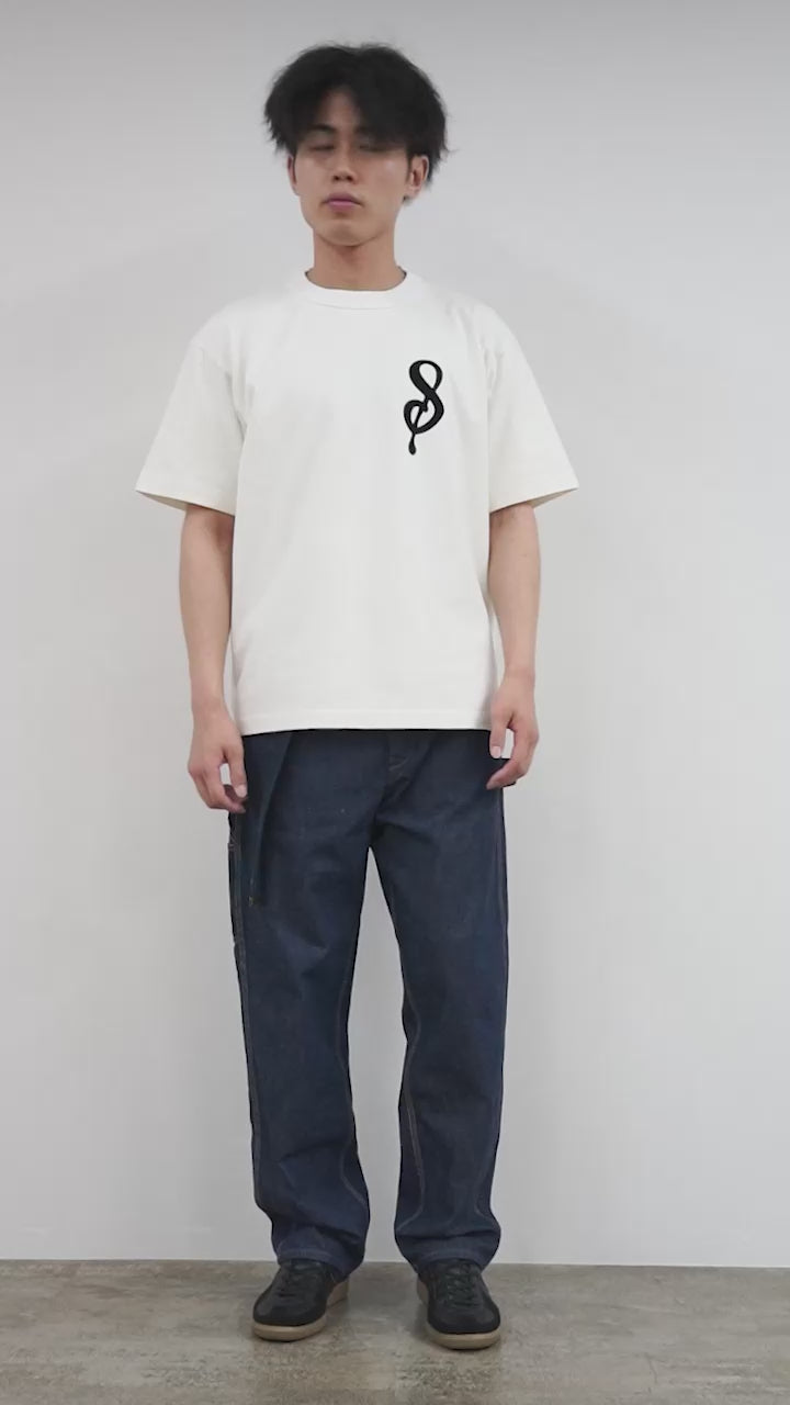 A.G.SPALDING＆BROS 14/Jersey Felt Letter Short Sleeve T-Shirt S Logo