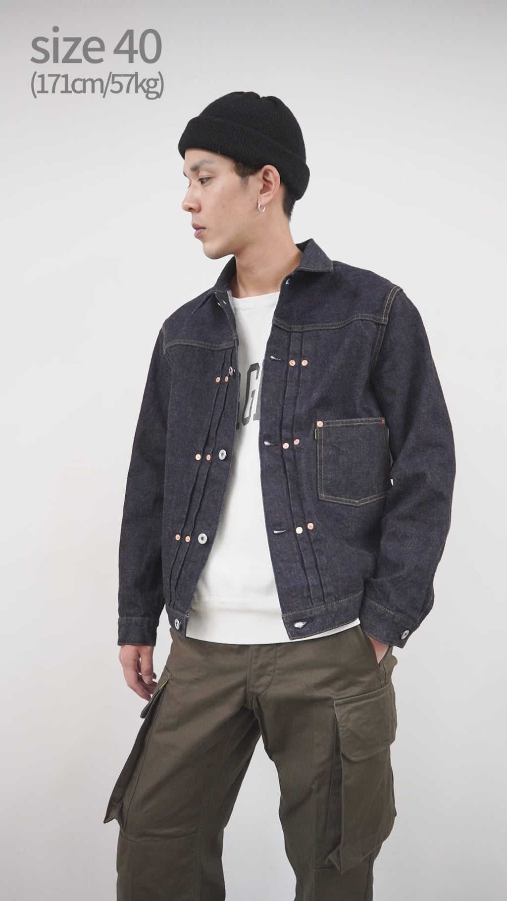 FOB FACTORY F2432 F165 Selvage 14.75oz garage denim