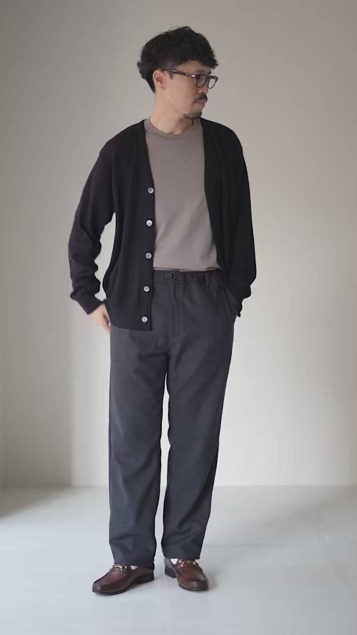 FUJITO / Recycled Wool Twill N.O.UN Beltless Pants