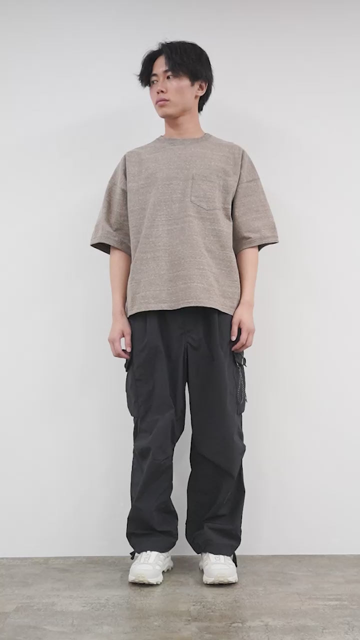 REMI RELIEF Special Order melange jersey short sleeve pocket T-shirt