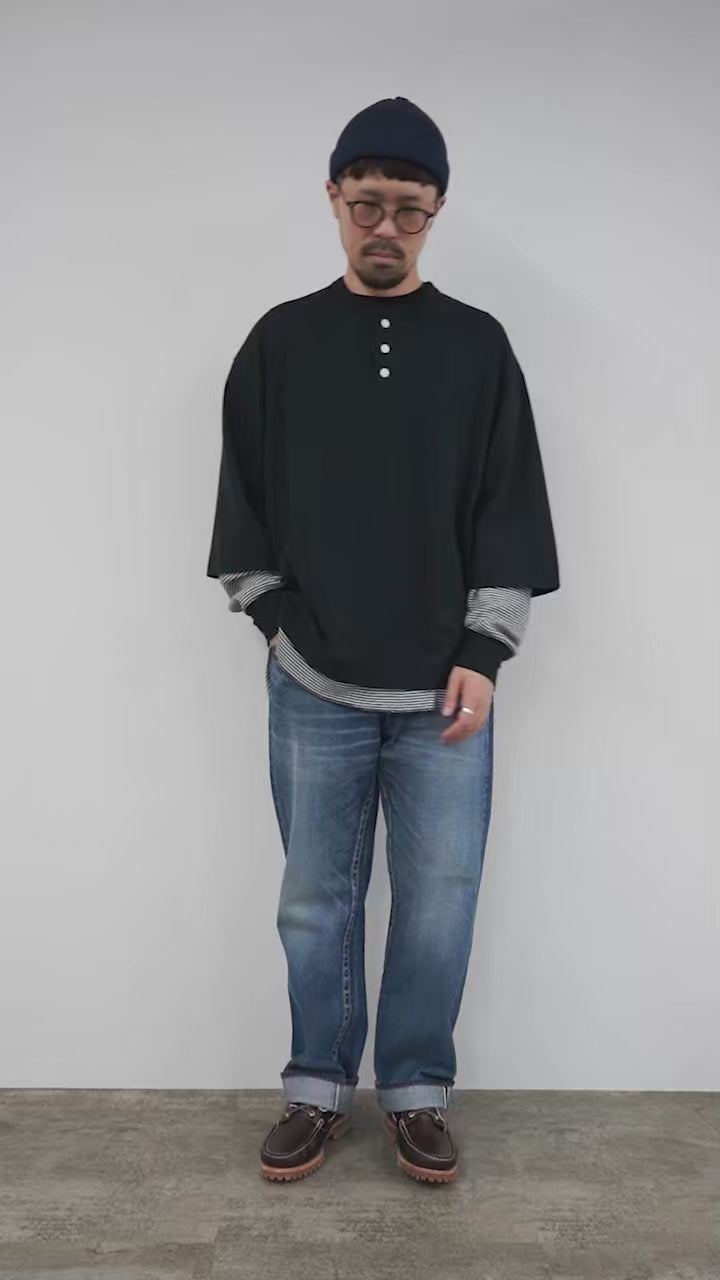 HEALTHKNIT HEALTHKNIT / 2 Pack T-Shirt 7 Minute Sleeve + Long Sleeve Waffle